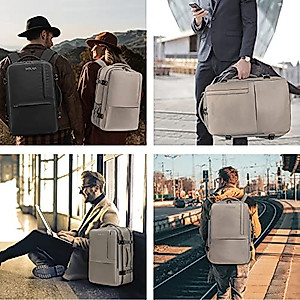 Evmyo 47L Carry on Backpack, Large Travel Backpack for Women Men Airline Approved, Expandable Suitcase Backpacks With Packing Cubes, Carry on Luggage Waterproof Backpack