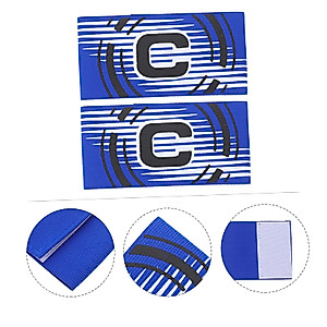 VANZACK 4 Pcs Armband Goalkeeper Kit Youth Captain Band Captain Hand Band Captain Arm Bands Captain for Soccer Running Equipment Soccer Training Fitness Polyester Adjustable