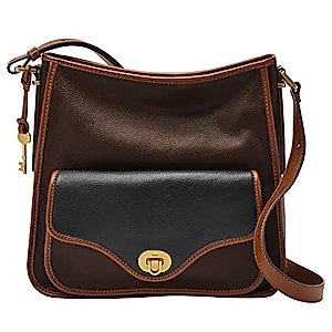 Fossil Women's Heritage Leather Hobo Purse Handbag