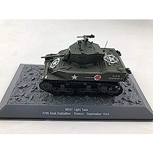 FloZ M5A1 Light Tank 37TH Tank Battalion France-September 1944 1/43 DIECAST Model Tank
