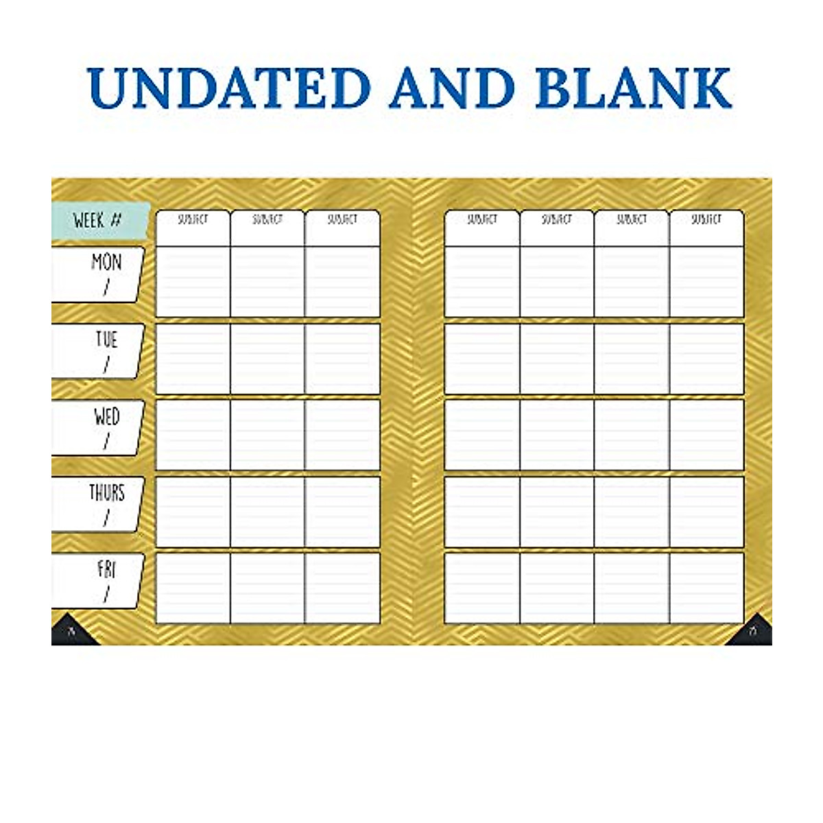 Carson Dellosa Aim High Teacher Planner, 8" x 11" Spiral Bound Planner With Planner Stickers, Daily Planner, Weekly Planner, Grade Book and Lesson Planner Book for Teachers