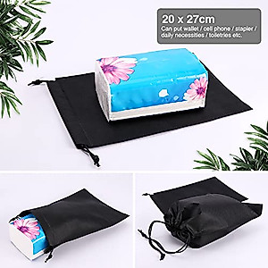 6-Pack Laundry Bags - Non-woven Drawstring Backpack - Drawstring Dirty Clothes Bag, 3 Sizes Heavy Duty Drawstring Bags, Travel Storage Drawstring Bags for Clothes, Shoes