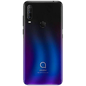 Alcatel 3 2020 (64GB, 4GB RAM) 6.22" HD+, 4000mAh Battery, Finger Print + Face Unlock, GSM Unlocked Global 4G LTE (T-Mobile, AT&T, Straight Talk) International Model 5029E (Chameleon Blue)