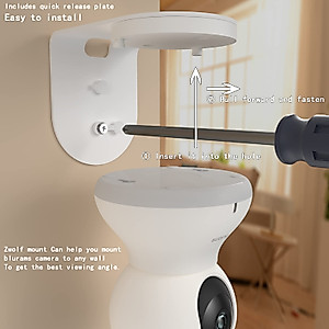 Zwolf (Pack of 2) Metal Wall Mount for Blurams Security Camera, Upside Down or Upright on Any Wall Allows The Best Range of Camera Motion Without Having to Mount to Ceiling (NOT Included Camera)