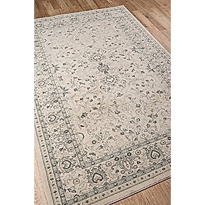 Momeni Rugs Ziegler Collection, Traditional Area Rug, 9'3" x 12'6", Ivory
