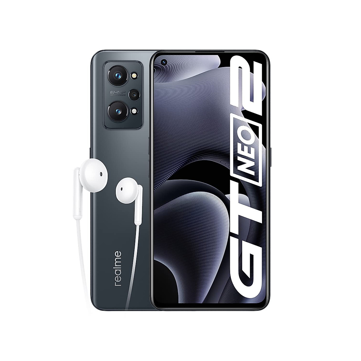 realme GT Neo2 Dual-SIM 256GB ROM + 12GB RAM (GSM | CDMA) Factory Unlocked 5G Smartphone (Neo Black) - International Version