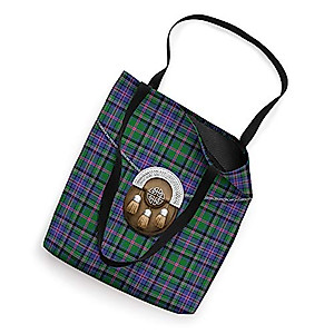 Scottish Clan Cooper Tartan Plaid With Sporran Tote Bag