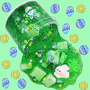HFCHUPIN 3 Pieces Clear Slime, Party Favor for Kids Girls & Boys,for Anxiety Relief,Ages 6+ Non Sticky,Super Soft Sludge Toy,Bubble DIY Slime, Art Craft Birthday Preschool Education and Party Favors
