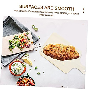 SHOWERORO 3pcs DIY Tray Bread Tray Wooden Tray Mini Breadboard Cutting Boards for Crafts Wooden Bread Tray Wooden Pizza Serving Trays Brown Wooden Cake Board Blank Wood Tray Bread Board Food