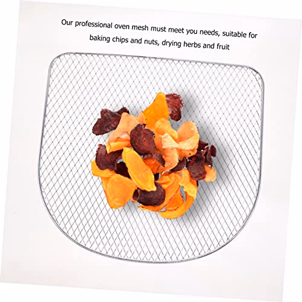 Anneome Pizza Oven 1pc Electric Oven Air Frying Net Air Fryer Toaster Oven Non Stick Net Baking Tray Oven Net Tray Silver Stainless Steel Baking Mat Metal Food Dehydrator