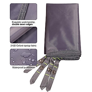 REDCAMP Waterproof Camping Tent Tarp - 95"x83", 4 in 1 Multifunctional Tent Footprint for Camping, Hiking and Survival Gear, Lightweight and Foldable