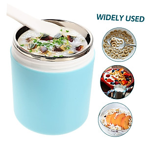 Zerodeko mini breakfast cup with soup containers insulated lunch containers food jar thermal cup stainless steel food containers mini food soup cup Thermal tank pp child insulation