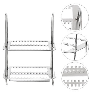 26 Dyeing Rack Stainless Steel Glass Slides Rack Glass Slides Holder Stainless Steel Microscope Slides Holder Microscope Slides Rack Stainless Steel Staining Rack