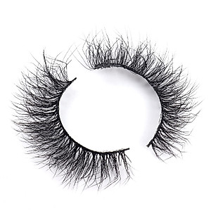 Wleec Beauty 14mm Cat Eye Eyelashes 7 Pairs 3D Wispy Fluffy False Lashes Natural Fake Eyelashes FM48