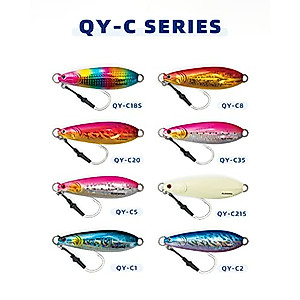 BLUEWING Fishing Lures Saltwater Jigging Lures Vertical Jigs for Saltwater Fish Slow Fall Pitch Sinking Lead Fishing Bait with Hook 150g White