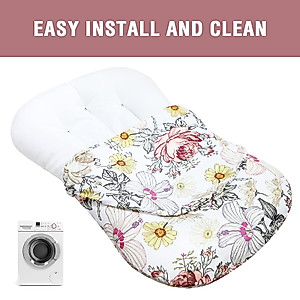 Newborn Lounger Cover for Boys Girls, Soft Snug Fitted Baby Lounger Slipcover, Removable Cover for Infant Lounger Pillow, Floral