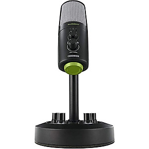 Mackie EM-Chromium Element Series Chromium USB Condenser Microphone Bundle with Deco Gear Universal Pop Filter Microphone Wind Screen and 1 YR CPS Enhanced Protection Pack