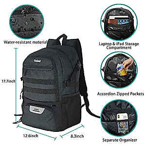 Goloni | Large soccer backpack bag with shoe and ball compartment, soccer backpack, baseball, softball, volleyball sport bag, travel gym backpack, basketball training equipment Water Resistant