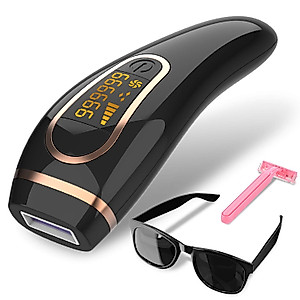 SeiShio IPL Hair Removal for Women Men - Permanent Painless At-Home Hair Remover Device for Whole Body Use, 599,999 Unlimited Flashes