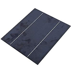 Solar Panel Charger, 6W 6V Monocrystalline Silicon Solar Panel Outdoor DIY Solar Panel Battery Charger Power Supply