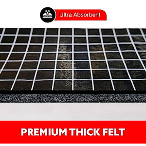GridMat® Premium Thick Under The Sink Mat Cabinet Liner, Precision Custom Fit With Exclusive GridMat® Cutting System, Waterproof, Ultimate Absorption, Kitchen/Bathroom/Laundry (Charcoal, 24x34 Inches)