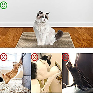 Cat Scratching Pad, Scratching Mat,Scratch Pads,Cat Scratcher Rug Natural sisal Rope Carpet