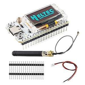 HiLetgo ESP32 V3 LoRa V3 SX1262 0.96 inch OLED Display Development Board WiFi Bluetooth Dual Core 240MHz CP2102 and 863-928MHz Antenna for Arduino Smart Home WiFi LoRa 32(Unsoldered)