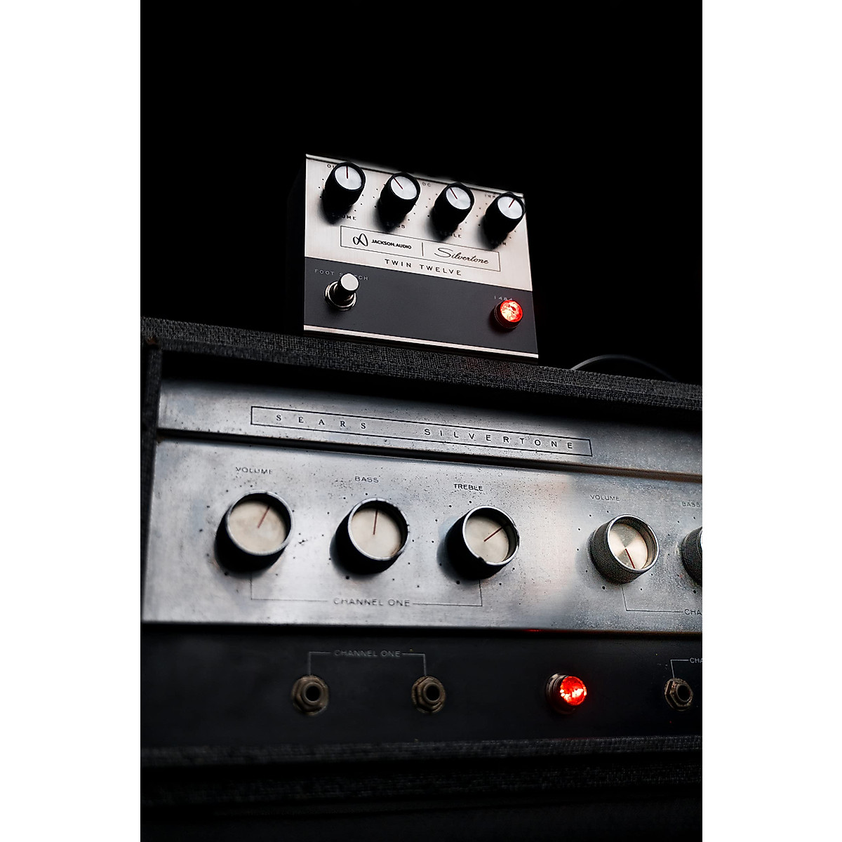 Jackson Audio Silvertone 1484 Twin Twelve Pedal, Silver (SP1484-TWIN12)