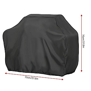MooBreeze Outdoor Waterproof 210D Oxford Cloth Grill Cover for BBQ Barbecue, Dust-Proof, Tear Resistant, for Garden Patio(70x70cm)