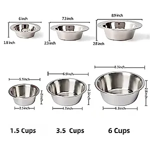 FOYO Elevated Slow Feeder Dog Bowls, Raised Dog Food and Water Bowls,Wall Mounted Pet Comfort Feeding Bowls for Small Dogs and Cats