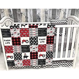 Baby Nursery Bedding , Baby , Farm Life , Cow , Chickens , Gender Neutral , Cowboy, Farmer , Tractor, Baby Bedding , Crib Bedding , Babylooms