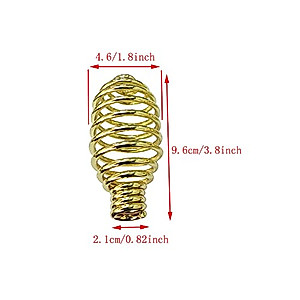 BOLWHAO 2PCS Stainless Steel Spring Handle,BBQ Heavy Duty Cool Touch Stove Spring Handle Grip,Spring Handle Fits for Fireplace,Grill,Stove,Pit.