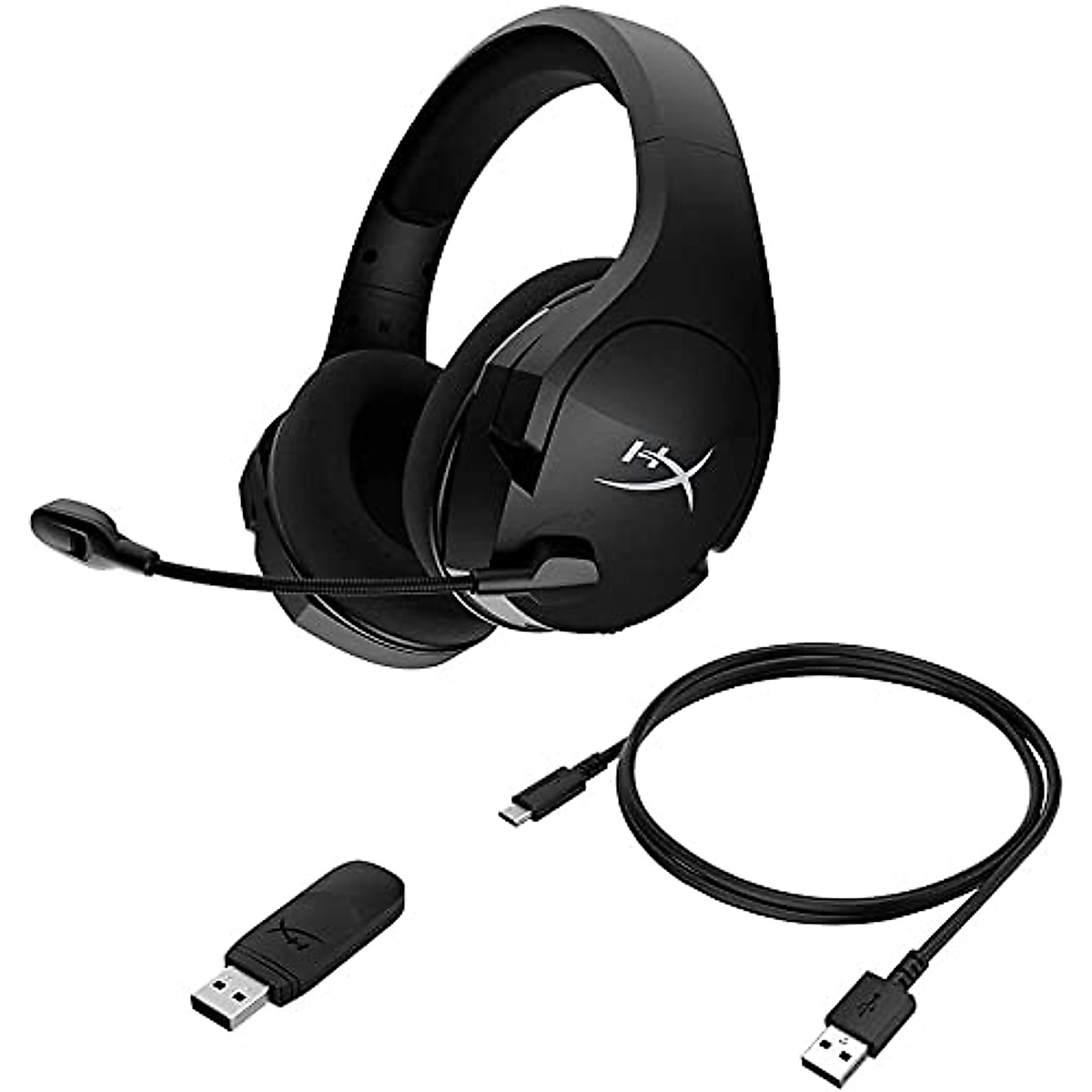 HyperX Cloud Stinger Core – Wireless Lightweight Gaming Headset, DTS Headphone:X spatial audio, Noise Cancelling Microphone, For PC, Black