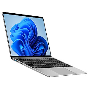 VGKE C15 Windows 11 Laptop 15.6" FHD, Full Size Backlit Keyboard with Fingerprint Reader, Intel Celeron N5095 Processor Quad-Core, 12GB RAM DDR4, 256GB SSD(Silver)