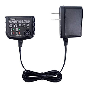 Elefly LCS1620 20V Lithium Battery Charger Compatible with Black & Decker 20V Lithium Battery LBXR20 LBX20 LB20 LBXR20-OPE LBX4020 LB2X4020 LBXR2020-OPE