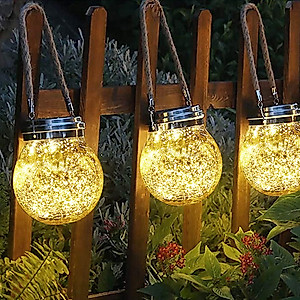 JXDLSQ Solar Lantern Outdoor Waterproof,2 Pack Hanging Sloar Lights Outdoor with 30 LED Outdoor Lantern Decorative Lights for Home Decorations,Garden,Patio,Deck Court,Backyard,Pathway