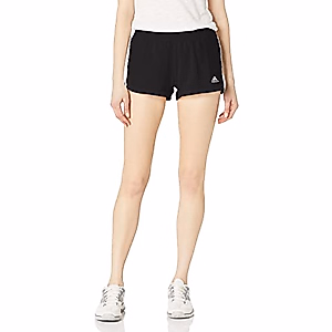 adidas Women's Plus Size Pacer 3-Stripes Woven Shorts, Black/White, 3X