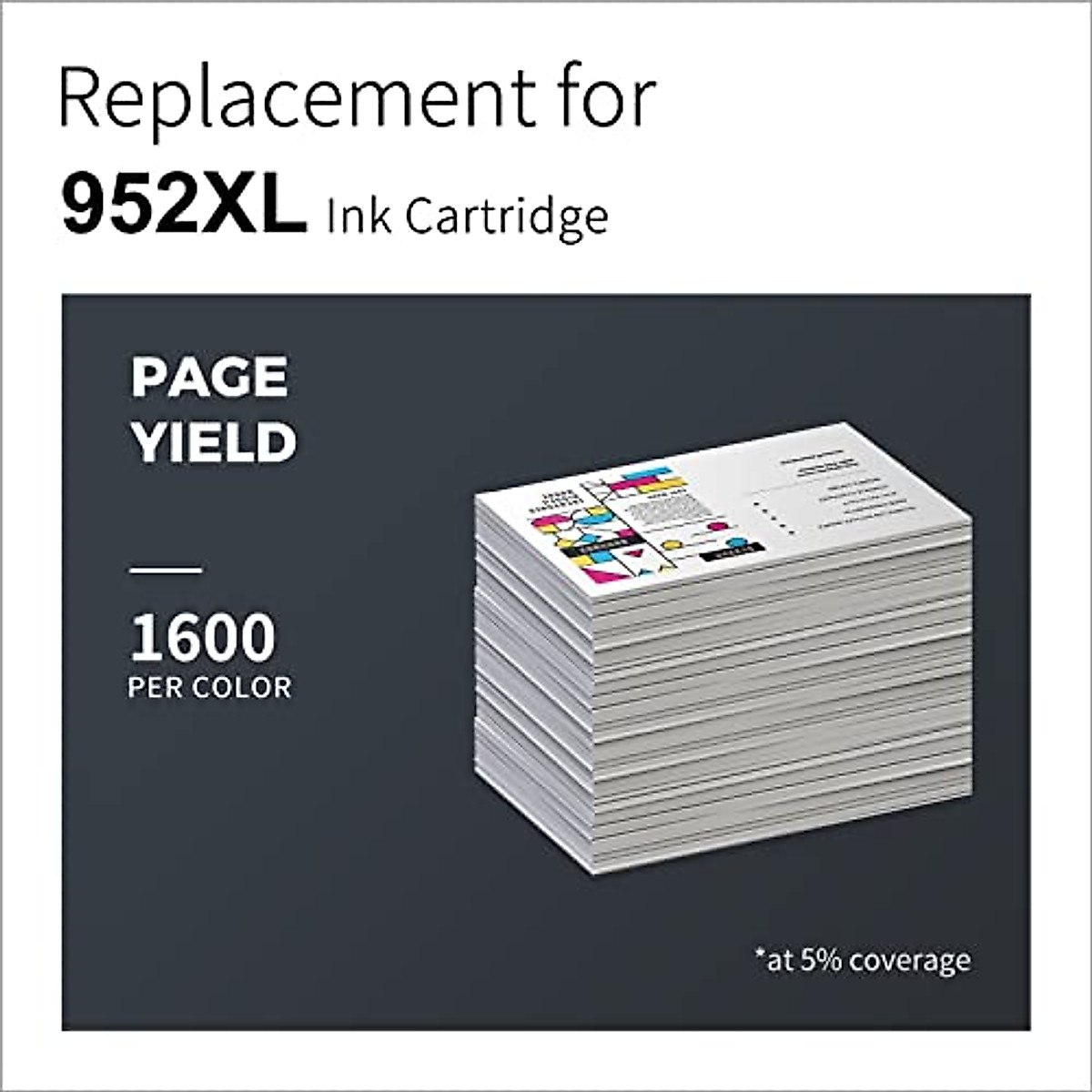 LEMERO UTRUST Remanufactured Ink Cartridge Replacement for HP 952 XL 952XL use with HP OfficeJet Pro 8720 8710 8725 8715 8730 8740 8702 8200 8210 8216 7720 7740 (Cyan, Magenta, Yellow, 3-Pack)