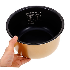 Cabilock Rice Cooker Liner Stainless Steel Cooking Utensils Stainless Steel Container Gbc05 Nonstick Onigiri Maker Pot Inner Pot Replacement Aluminum Alloy Metal Pressure Cooker