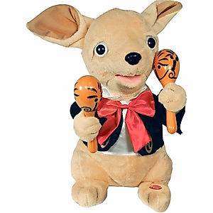 Cuddle Barn Chuey Bamba 12" Singing Chihuahua Animated Plush Toy, Shakes Maracas to La Bamba