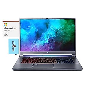 Acer Predator Triton 500 SE Gaming & Entertainment Laptop (Intel i7-11800H 8-Core, 32GB RAM, 2x4TB PCIe SSD (8TB), GeForce RTX 3060, Win 10 Pro) with MS 365 Personal, Dockztorm Hub