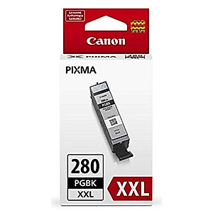 Canon CLI-281 BKCMY 4-Color Ink Tank Value Pack, Canon PGI-280 XXL Pigment Black Ink Tank
