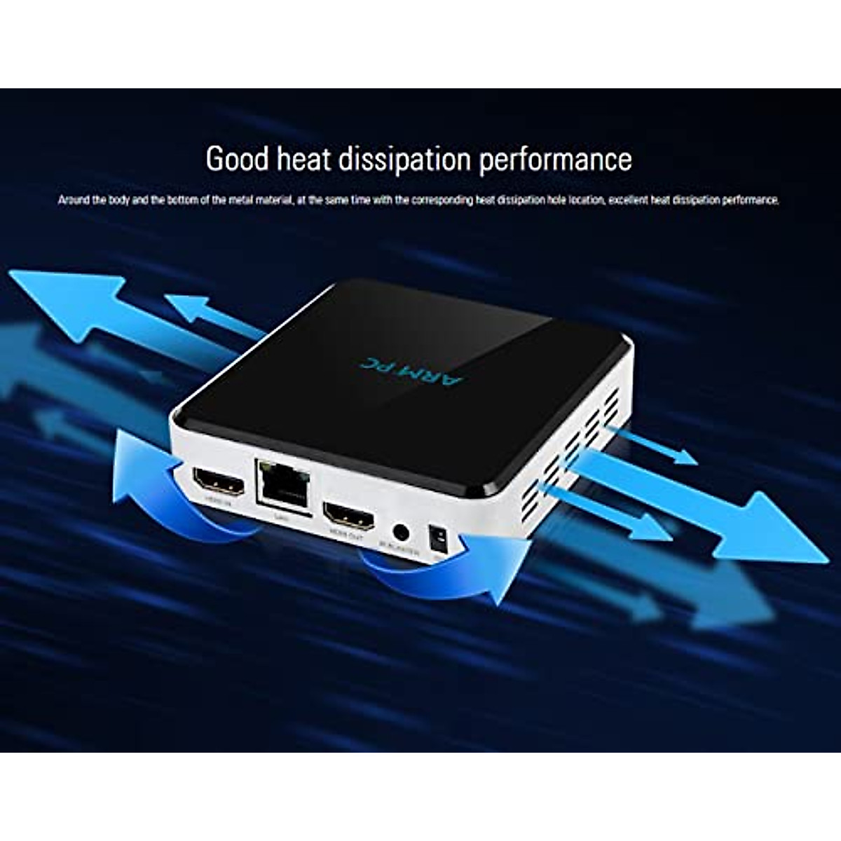 Genianech Android Smart Box,HDMI-in Digital Signage Media Player,Mini PC WiFi Bluetooth Media Player for Industrial/Commercial,APC390R
