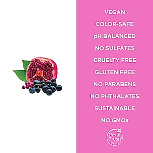 Petal Fresh Pure Pomegranate & Acai,Conditioner, Pure Color Protection, Natural Essential Oils Vegan and Cruelty Free, 16 Fl oz
