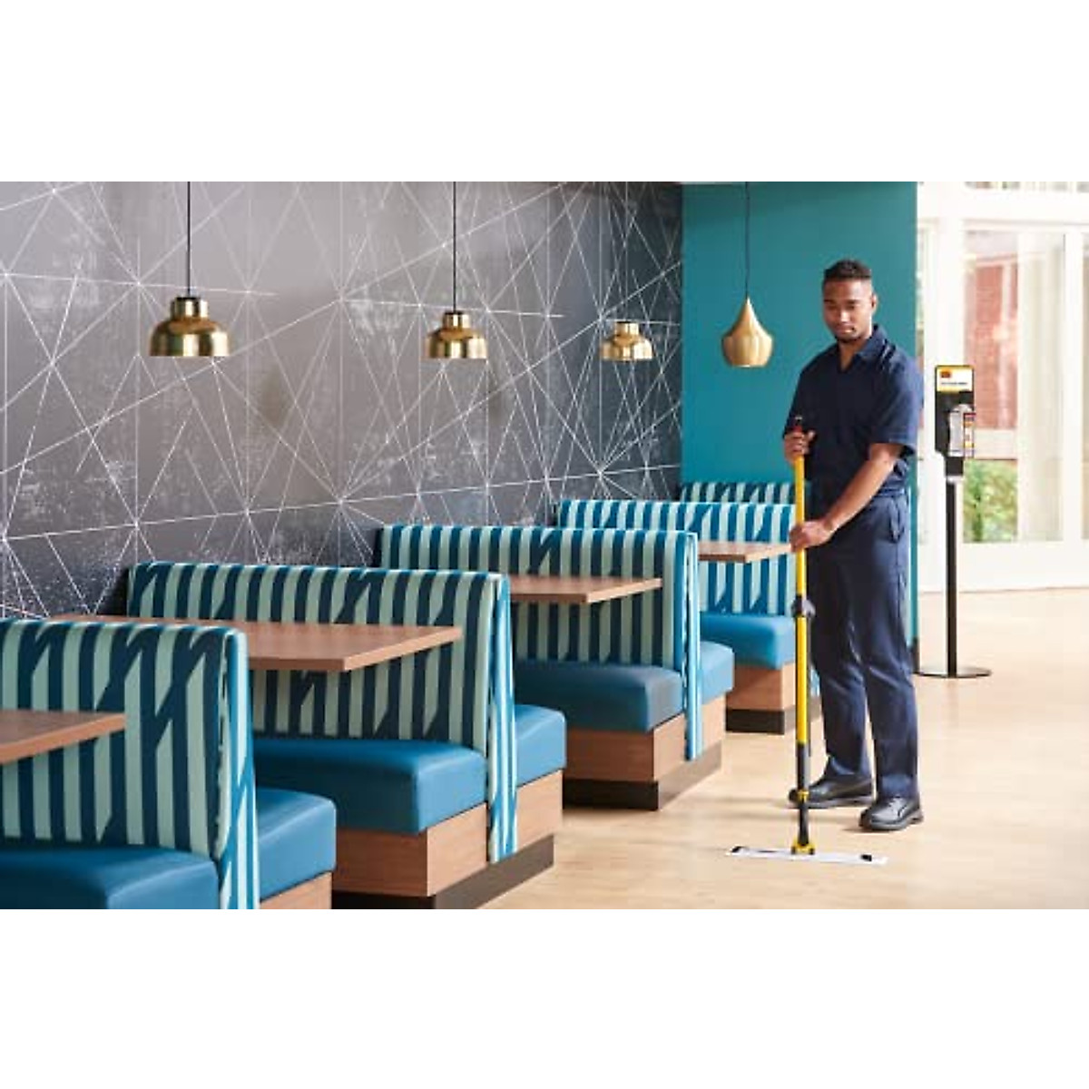 Rubbermaid HYGEN Disposable Microfiber Pad, 18 Quick Connect Mop System, 50 Count (Pack of 3), with Scrubbing Stripes for Dry & Wet Cleaning, Multi-Surface