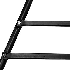 LMYE Swing Stand, New Upgraded Extended Metal Swing Frame with Ground Nail for Most Swings, Length 36", Height 72.8" Saucer Swing NOT Included