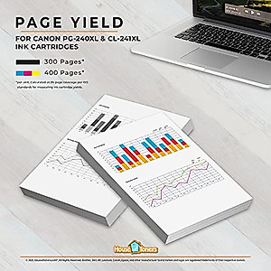 Houseoftoners Remanufactured Ink Cartridge Replacement for Canon PG-240XL 240 XL for PIXMA MG2120 MG3220 MG3222 MG3520 MG3620 MX432 MX452 MX472 MX532 TS5120 Printers (2 Black)