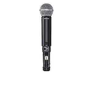 Shure BLX1288/MX153 Wireless Microphone System - 14-Hour Battery Life, 300 ft Range, UHF | Includes Handheld & Earset Mics, Dual Channel Receiver | J11 Band (BLX1288/MX153-J11)