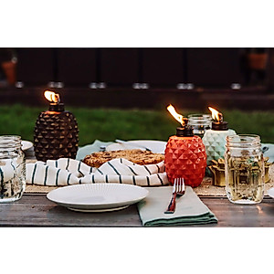 TIKI Brand Convertible 65 Inch Torch Glass Pineapple Copper