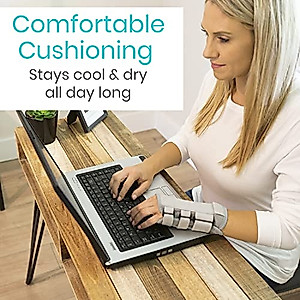 Vive Carpal Tunnel Wrist Brace (Left or Right) - Arm Compression Hand Support Splint - for Men, Women, Kids, Bowling, Tendonitis, Arthritis, Athletic Pain, Sports, Golf - Universal Adjustable Fit